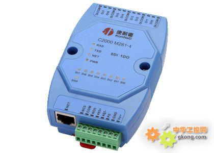 工控产品-网络数字量模块 带1路485转以太网-C2000 M281-4