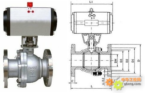 批发气动不锈钢法兰球阀Q641-16P-天津球阀 法兰球阀 不锈钢球阀-