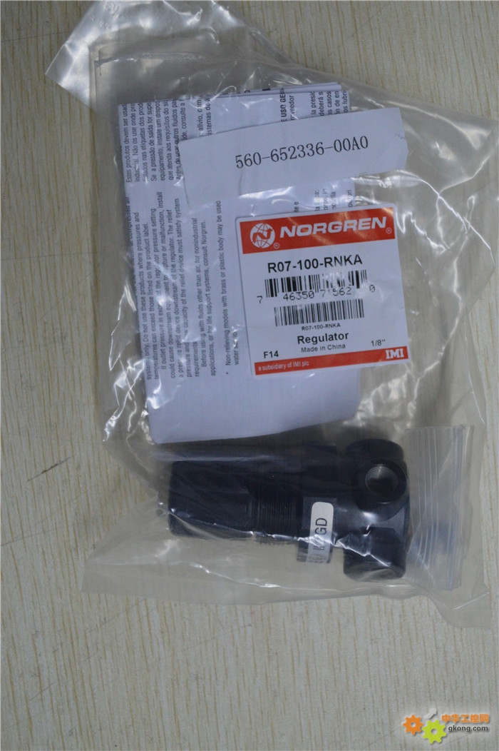 NORGREN/诺冠 R07-100-RNKA 管接式调压阀-R07调压阀 诺冠R07调压阀 正品诺冠R07调压阀-