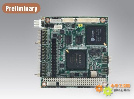 工控产品-PC/104 SBC,800 MHz, LCD/LAN/PC104/集成内存的PCM-3343-PCM-3344